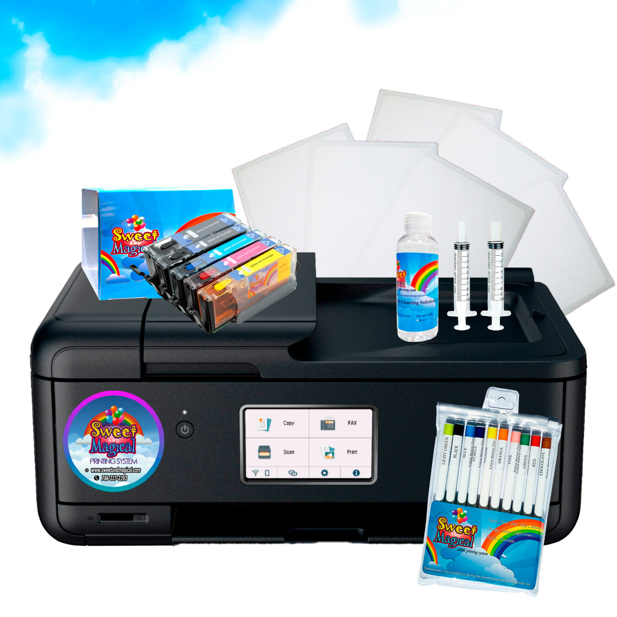 Wafer Paper Edible Printer Bundle With & Ink – Compatible With 280/281 ...