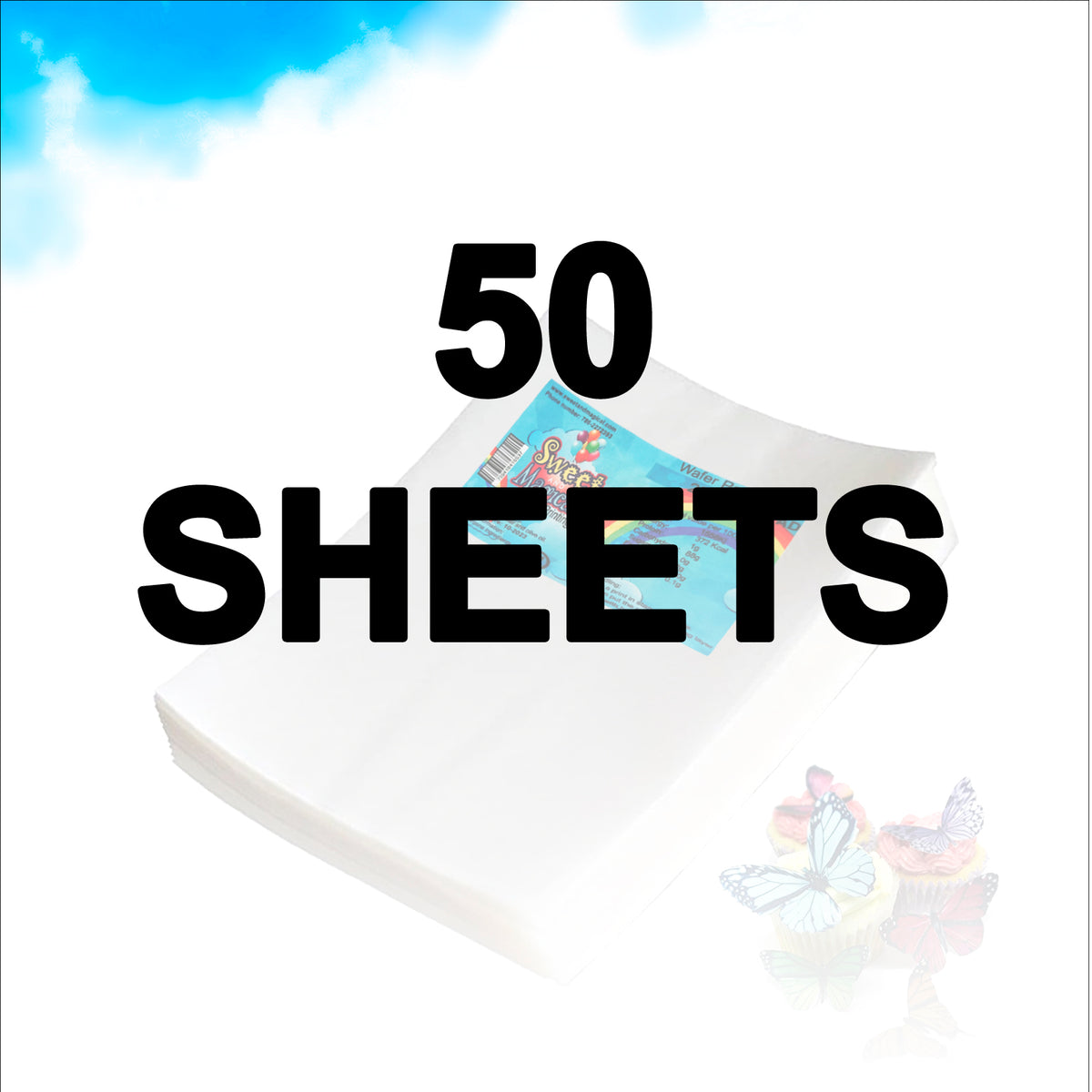 Premium Wafer Sheets (50 sheets)| Sweet and Magical