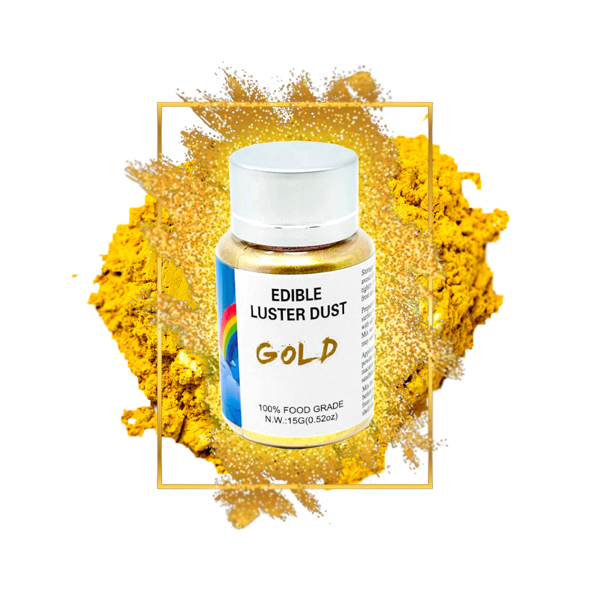 Gold Edible Luster Dust 15 grams| Sweet and Magical